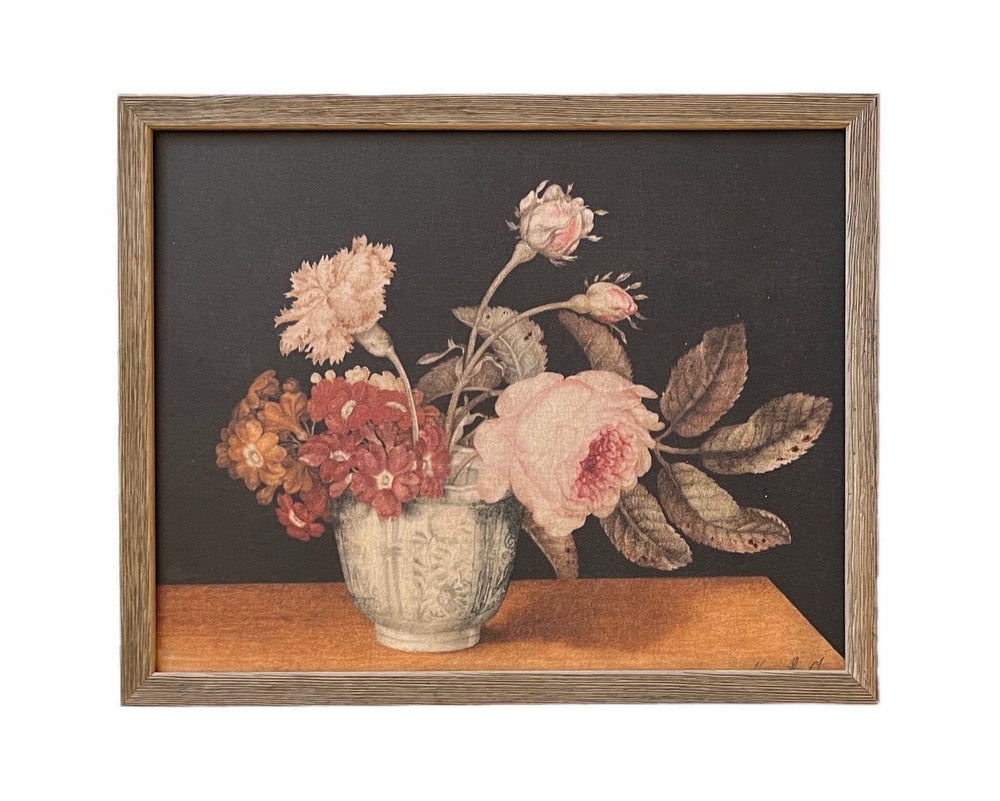 Framed Vintage Art – Linen + Cloth