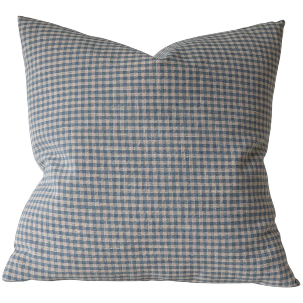 Designer "Ferron" Gingham Check Print Pillow Cover – Linen + Cloth